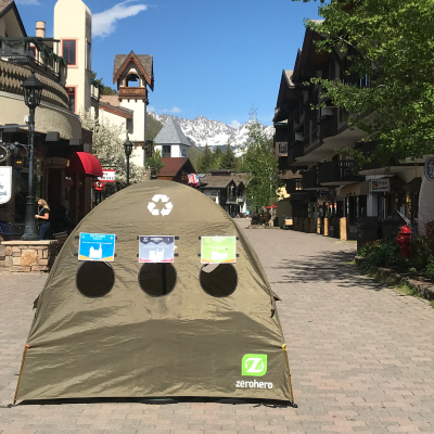 What's Up with Those Green Trash Tents?